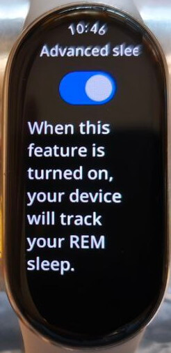 Enable REM Sleep Tracking - Xiaomi Mi Band - Notify App